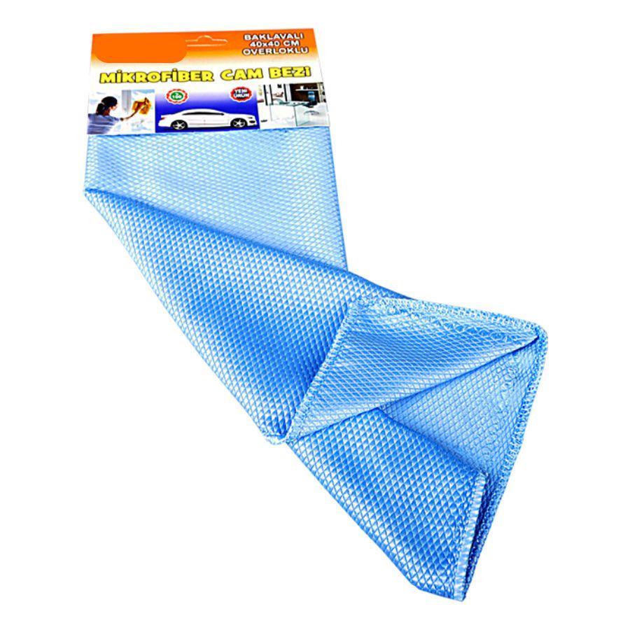 Carmind Mikrofiber Baklava Desen Cam Bezi 40cmx40cm - Otomarketin.com